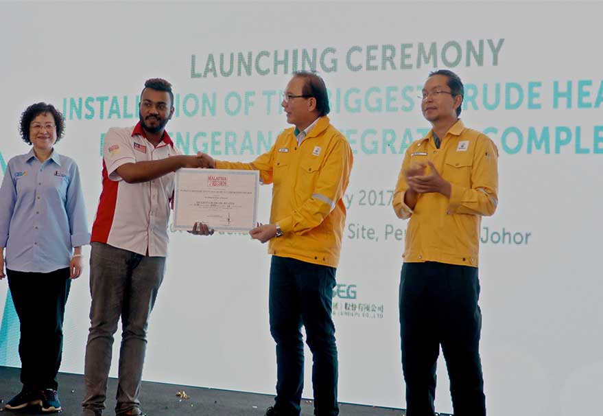 PETRONAS INSTALLS BIGGEST CRUDE HEATERS FOR REFINERY AT PENGERANG ...